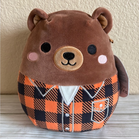 Squishmallows | Toys | Omar Fall Plaid Bear Squishmallow | Poshmark